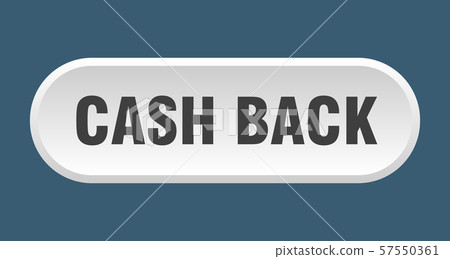 cash back button. cash back rounded white sign. - Stock Illustration ...