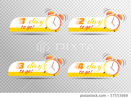 Sale countdown badges vector icons - Stock Illustration [57553989] - PIXTA