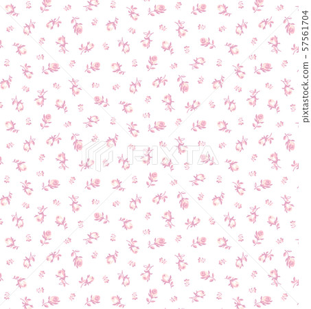 Rose bud pattern - Stock Illustration [57561704] - PIXTA