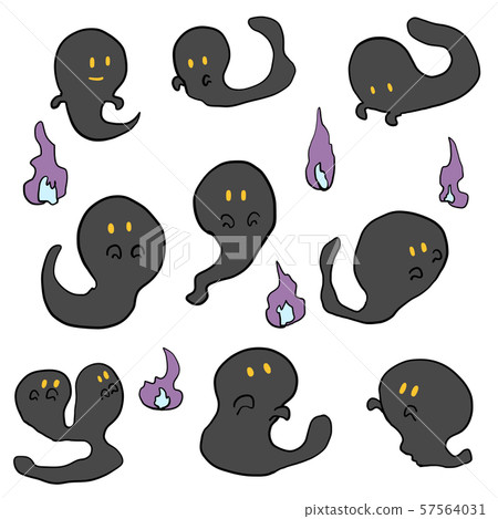 Ghost / Obake / Ghost Gray - Stock Illustration [57564031] - PIXTA