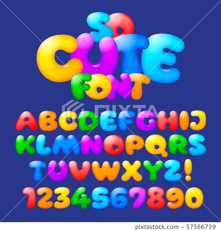 Cute Alphabet - Stock Illustration [57566739] - PIXTA