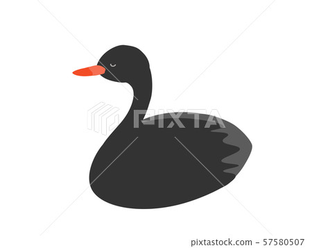 Simple black bird - Stock Illustration [57580507] - PIXTA