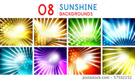 Shiny sunny flares abstract background... - Stock Illustration ...