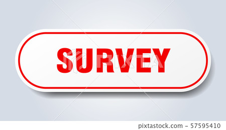 survey sign. survey rounded red sticker. survey - Stock Illustration ...