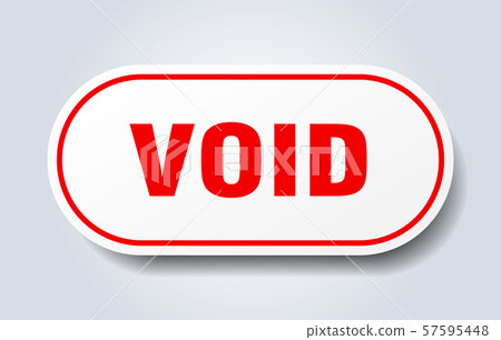 void sign. void rounded red sticker. void - Stock Illustration ...