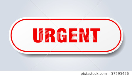 urgent sign. urgent rounded red sticker. urgent - Stock Illustration ...