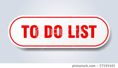 to do list sign. to do list rounded red sticker.-插圖素材 [57595485] - PIXTA圖庫