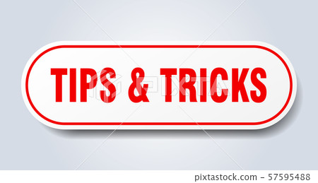 tips & tricks sign. tips & tricks rounded red - Stock Illustration ...