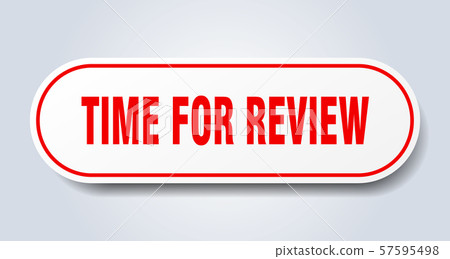 time for review sign. time for review rounded red - Stock Illustration ...