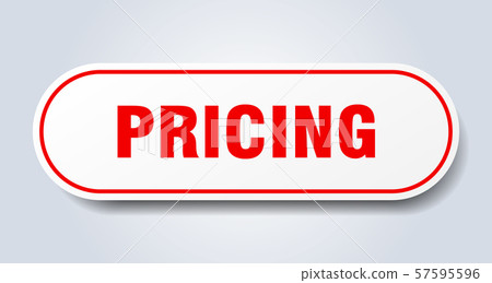 pricing sign. pricing rounded red sticker. pricing - Stock Illustration ...