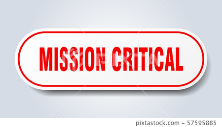 mission critical sign. mission critical rounded - Stock Illustration ...