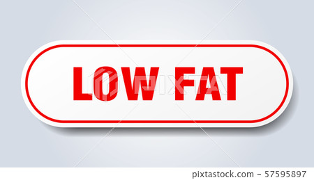 low fat sign. low fat rounded red sticker. low fat - Stock Illustration ...