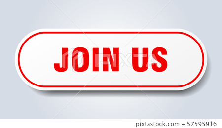 join us sign. join us rounded red sticker. join us - Stock Illustration ...