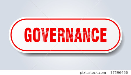 governance sign. governance rounded red sticker. - Stock Illustration ...