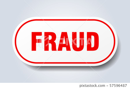 fraud sign. fraud rounded red sticker. fraud - Stock Illustration ...