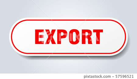 export sign. export rounded red sticker. export - Stock Illustration ...