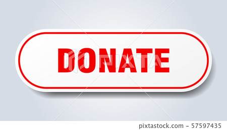 donate sign. donate rounded red sticker. donate-插圖素材 [57597435] - PIXTA圖庫