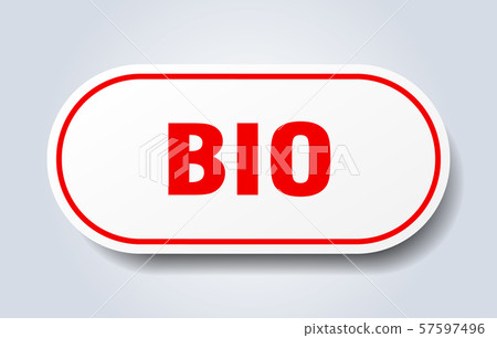 bio sign. bio rounded red sticker. bio - Stock Illustration [57597496 ...