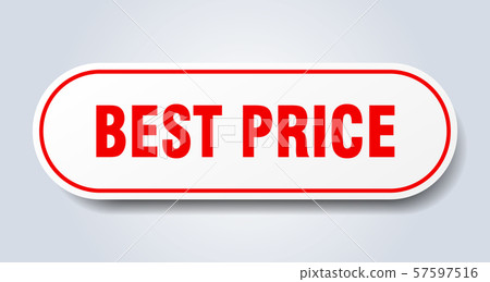 best price sign. best price rounded red sticker. - Stock Illustration ...