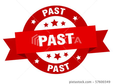 past ribbon. past round red sign. past - Stock Illustration [57600349 ...