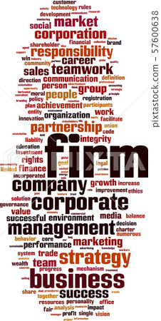 Firm word cloud - Stock Illustration [57600638] - PIXTA