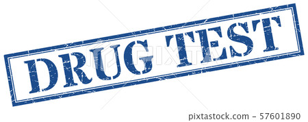 drug test stamp. drug test square grunge sign. - Stock Illustration ...