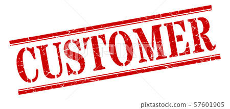 customer stamp. customer square grunge sign. - Stock Illustration ...