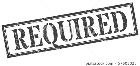 required stamp. required square grunge sign. - Stock Illustration ...