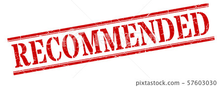 recommended stamp. recommended square grunge sign. - Stock Illustration ...