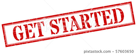 get started stamp. get started square grunge sign. - Stock Illustration ...