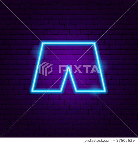 Shorts Neon Sign-插圖素材 [57605629] - PIXTA圖庫