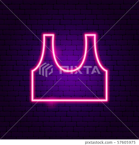Top T-Shirt Neon Sign - Stock Illustration [57605975] - PIXTA