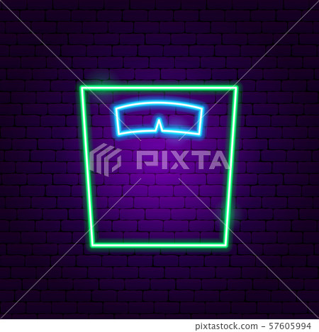 Weigh Scales Neon Sign - Stock Illustration [57605994] - PIXTA