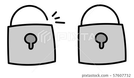Open lock - Stock Illustration [57607732] - PIXTA