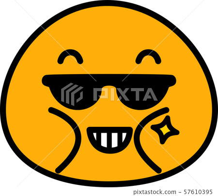 Fat face icon facial expression emotion... - Stock Illustration ...