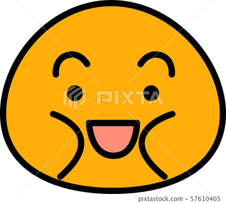 Fat face icon facial expression emotion... - Stock Illustration ...