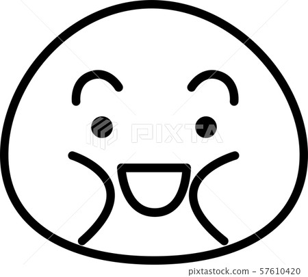 Fat face icon facial expression emotion... - Stock Illustration ...