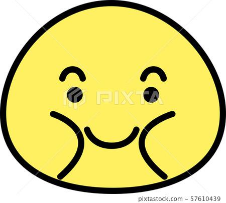 Fat face icon facial expression emotion... - Stock Illustration ...