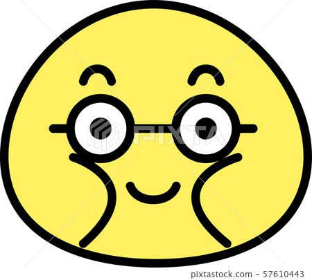 Fat face icon facial expression emotion... - Stock Illustration ...