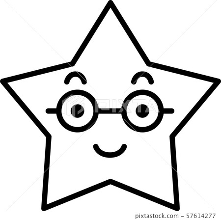 Star face icon facial expression emotion... - Stock Illustration ...