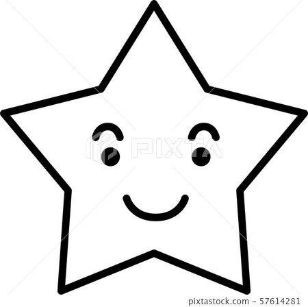 Star face icon facial expression emotion... - Stock Illustration ...