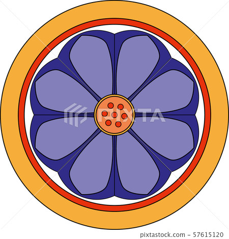 Colorful korean traditional motifs illustration... - Stock Illustration ...