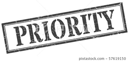 priority stamp. priority square grunge sign. - Stock Illustration ...