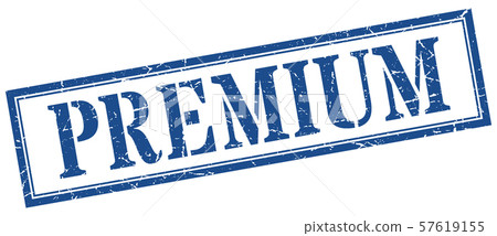premium stamp. premium square grunge sign. premium - Stock Illustration ...