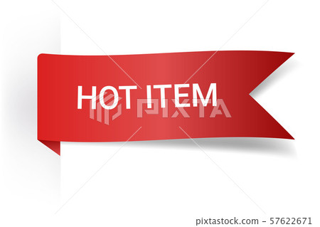 Hot Item Realistic Detailed Curved Paper... - Stock Illustration ...