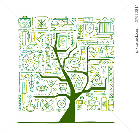 Medical tree concept for your design - Stock Illustration [57623814 ...