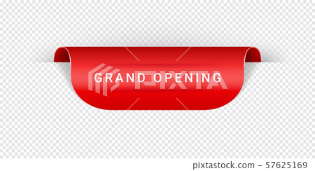 Grand Opening Vector Sticker, Tag, Banner,... - Stock Illustration ...