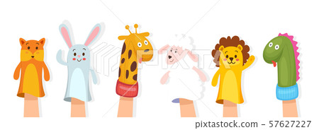 Set of hand puppets - Stock Illustration [57627227] - PIXTA