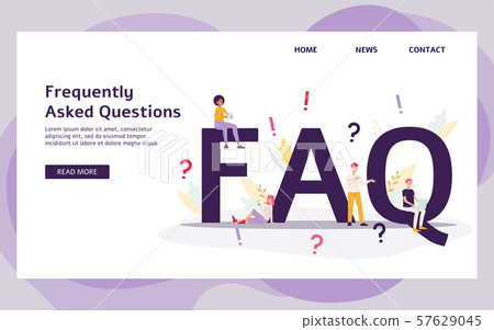 faq, vector, website - Stock Illustration [57629045] - PIXTA