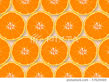 Sliced orange fruits texture abstract background - Stock Illustration ...